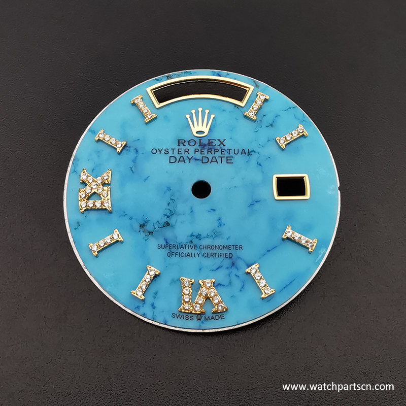 Top Quality Turquoise Watch Dial For Rolex Day Date 118238 18238 Fit to ...