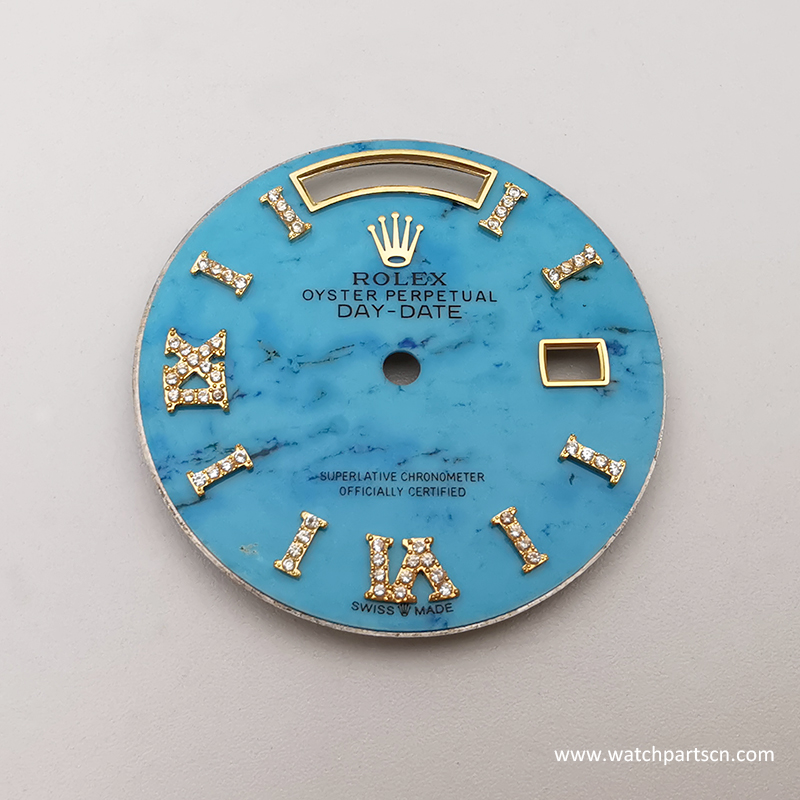 Top Quality Turquoise Watch Dial For Rolex Day Date 118238 18238 Fit to ...
