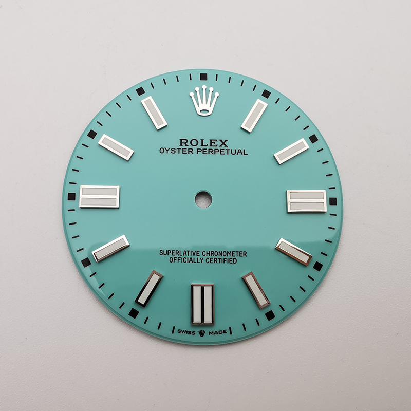 Tiffany Blue Color Watch Dial For 41mm Rolex Oyster Perpetual 124300