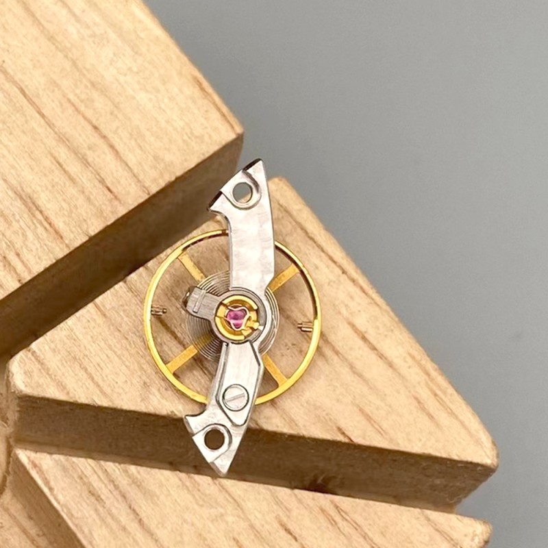 Original Blue Spring Balance and Balance Bridge For Rolex 3135 Movement ...