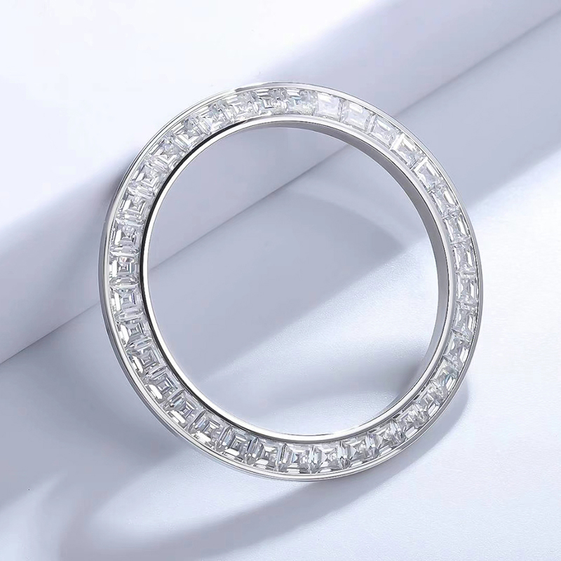 Customized Luxury Baguette Diamond Setting Watch Bezel For Rolex ...